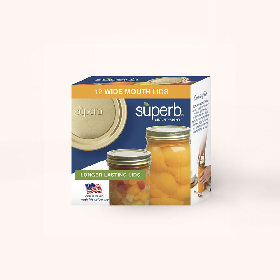 Canning Lids - For Regular and Wide Mouth Mason Jars – Superb Canning
